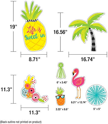 Schoolgirl Style - Simply Stylish Tropical | Life Is Sweet Bulletin Board Set, 25 Pieces