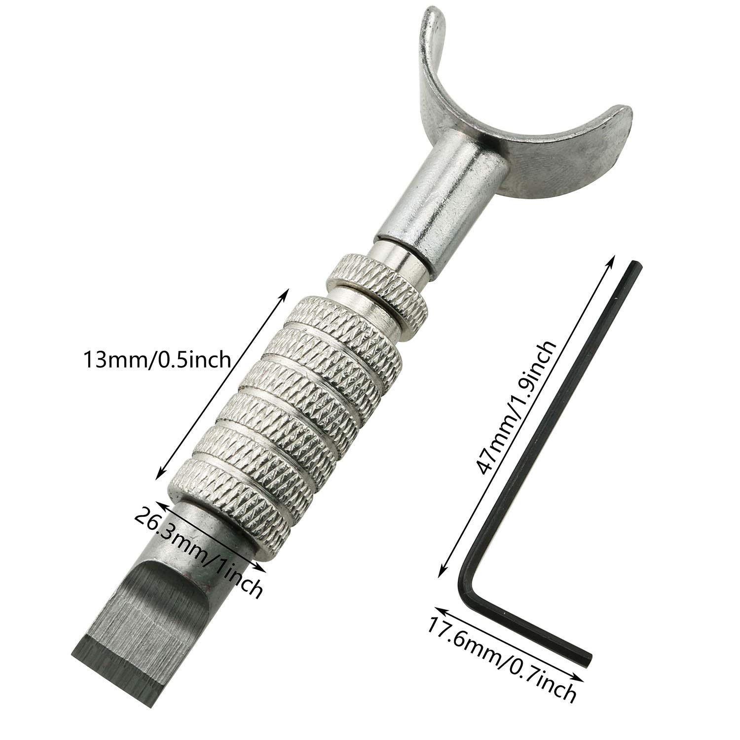Tegg Swivel Knife Stainless Steel Precision Leathercraft Swivel Knife with Straight Blade Leather Cutting Tool