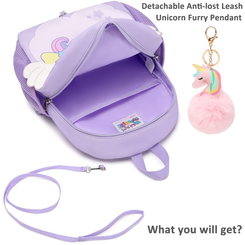 Meisohua Little Girls Backpack Water Resistant Toddler Backpack with Leash Mini Harness Backpack for Girls Children Preschool Backpack