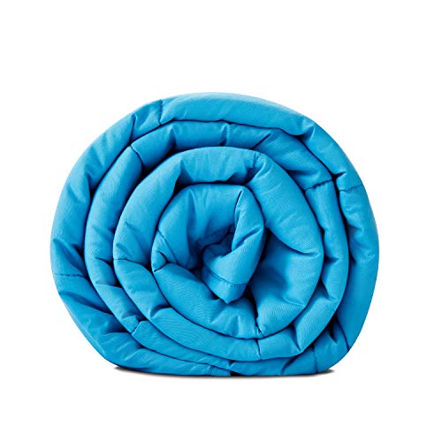 TONGDADA Kids Weighted Blanket | 40''x60'',7lbs | for Child Between 55-80 lbs | Premium Cotton Material with Glass Beads | Teal