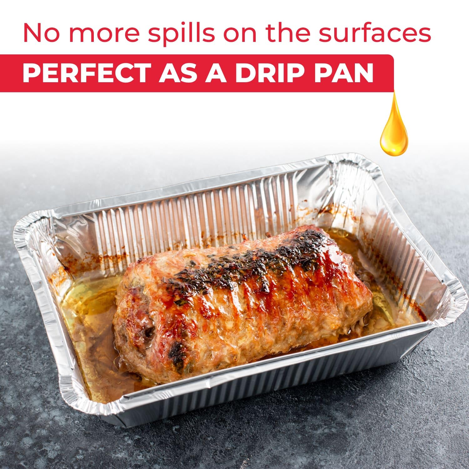 IDL Packaging Aluminum Foil Pans with Lids, Deep - 15 pc Chafing Dish Set - 5 Full Size and 10 Half Size Steam Table Pans + Lids - Disposable Cookware for Catering, Buffet, Party, BBQ