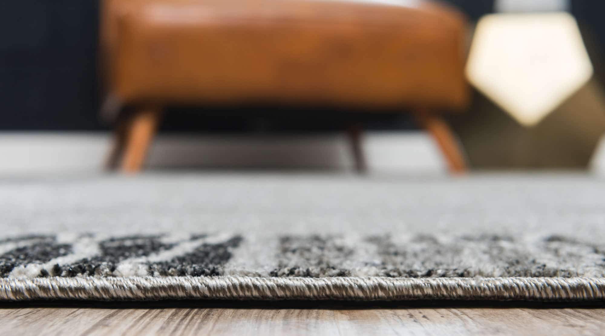 Unique Loom Del Mar Collection Area Rug - Sarah (5' 1" x 8' Rectangle, Light Gray/ Gray)