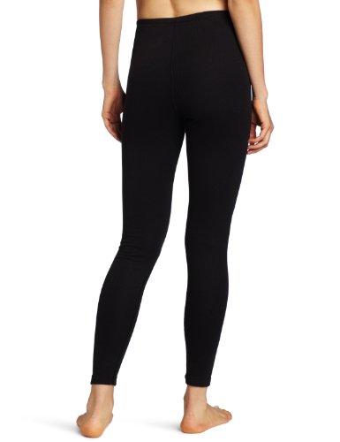 Duofold Women's Mid Weight Wicking Thermal Leggings, Black, X Large