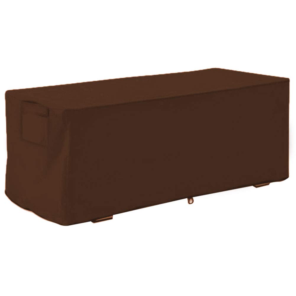 Durable UV Protection and Dust Proof Tear Resistant Outdoor Storage Box Cov Deck Box Cover, for Home for Garden Balcony Courtyard(Brown)