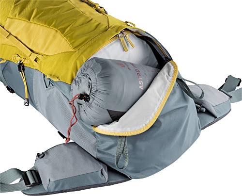 DEUTER Unisex โ Adult's Aircontact Lite 50+10 Trekking Backpack, Turmeric-Teal, 60 L