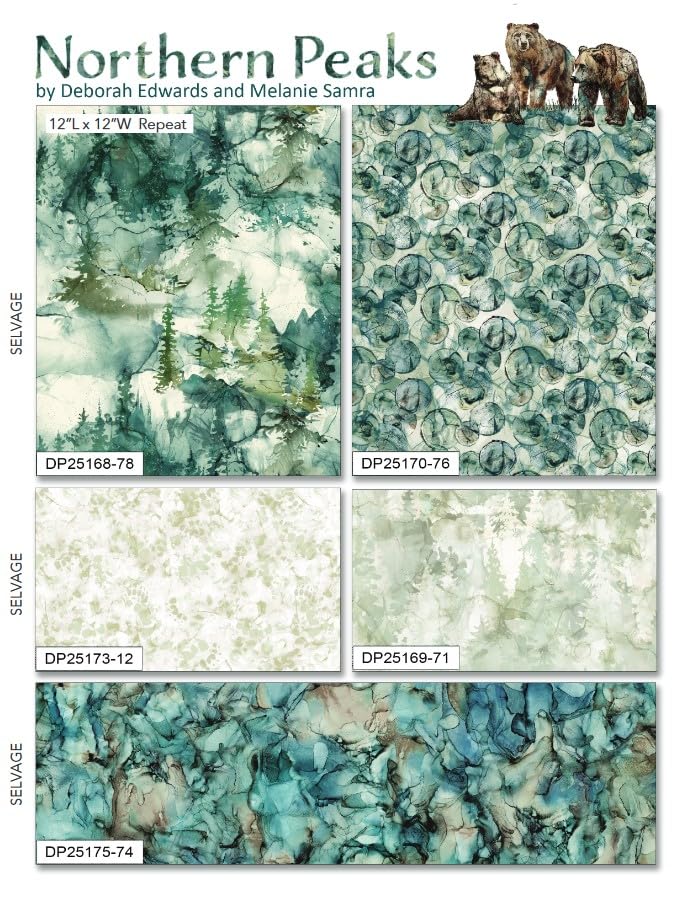 Northcott Northern Peaks Rock Face, Fabric by The Yard (Light Brown)