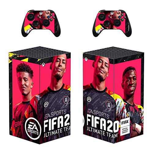 FELIPE SEIJI KUBA Vinyl Skin Sticker Cover Decal for Microsoft Xbox Series X Console and Remote Controllers Football Game HD Printing