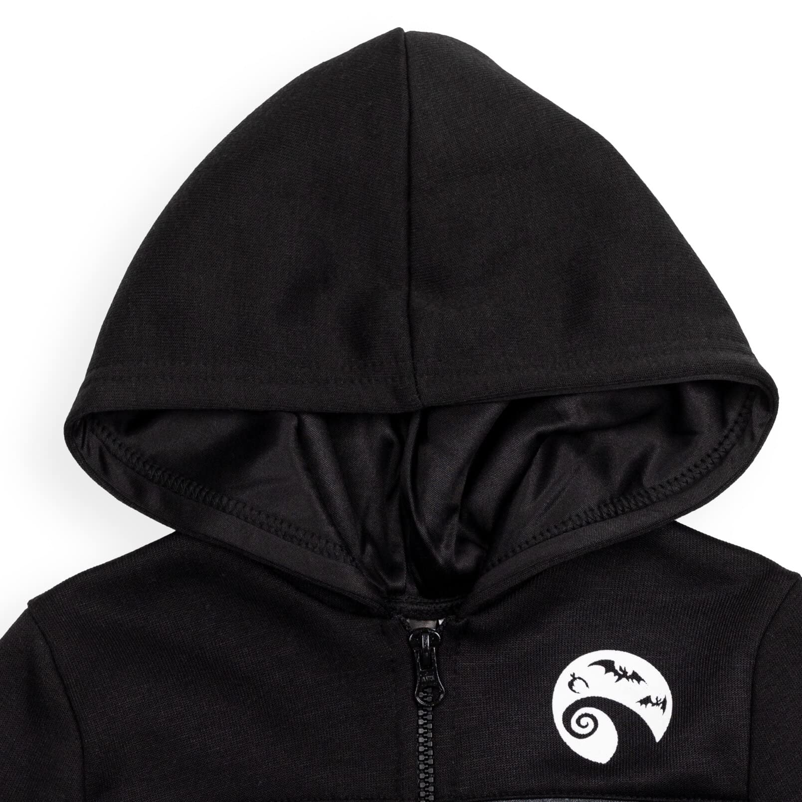 Disney Nightmare Before Christmas Sally Jack Skellington Big Boys Fleece Hoodie Black/Gray 14-16