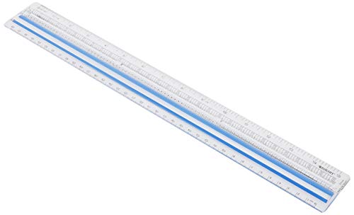 Westcott 40711 Clear Data Processing Magnifying Ruler, 15 In