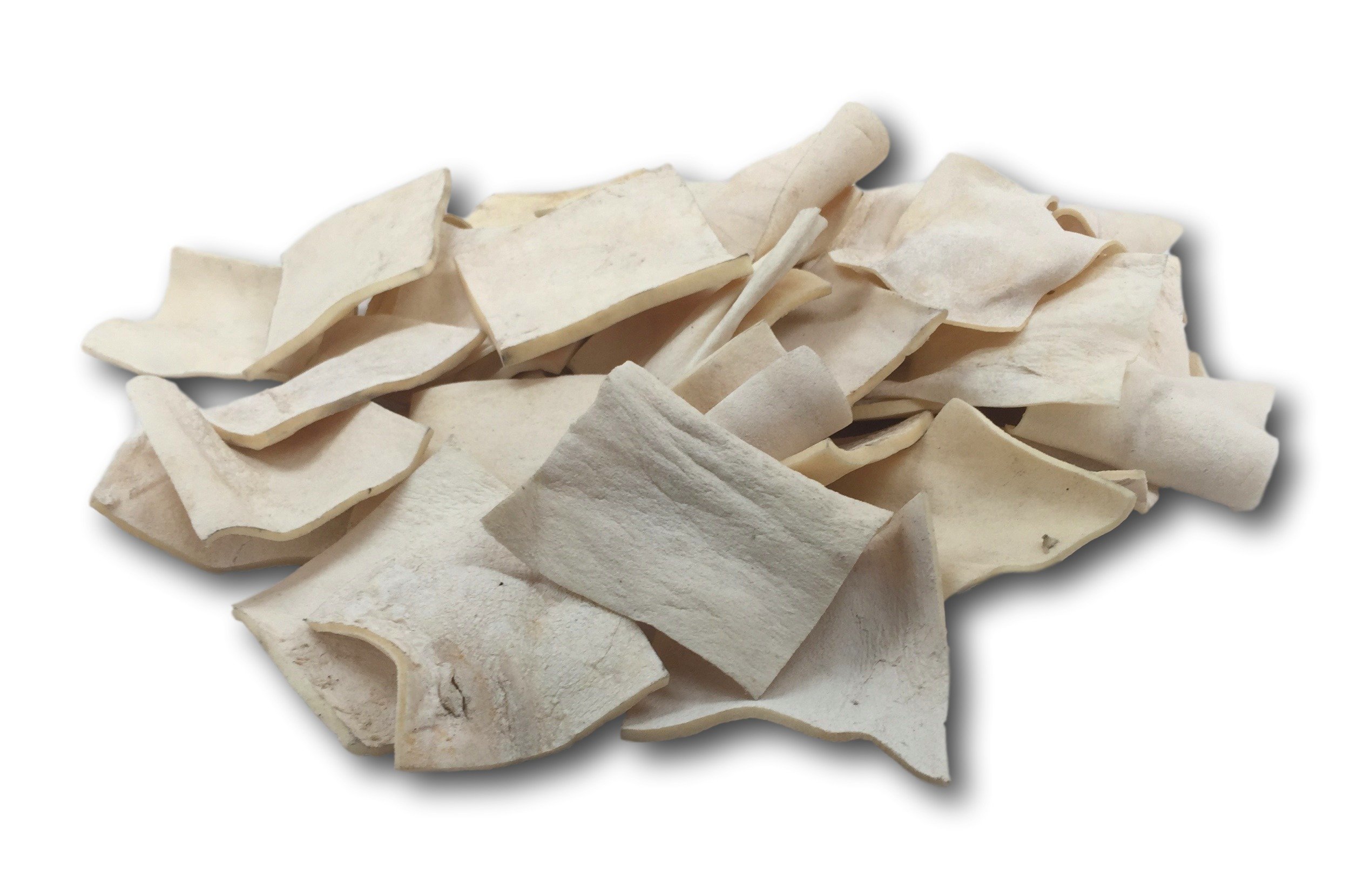 Top Dog Chews - Premium Beef Cheeks for Dogs (50 Pack), Thick Rawhide Chips, Training Dog Treats for Puppies, All-Natural Dog Chews for Small, Medium and Large Breeds
