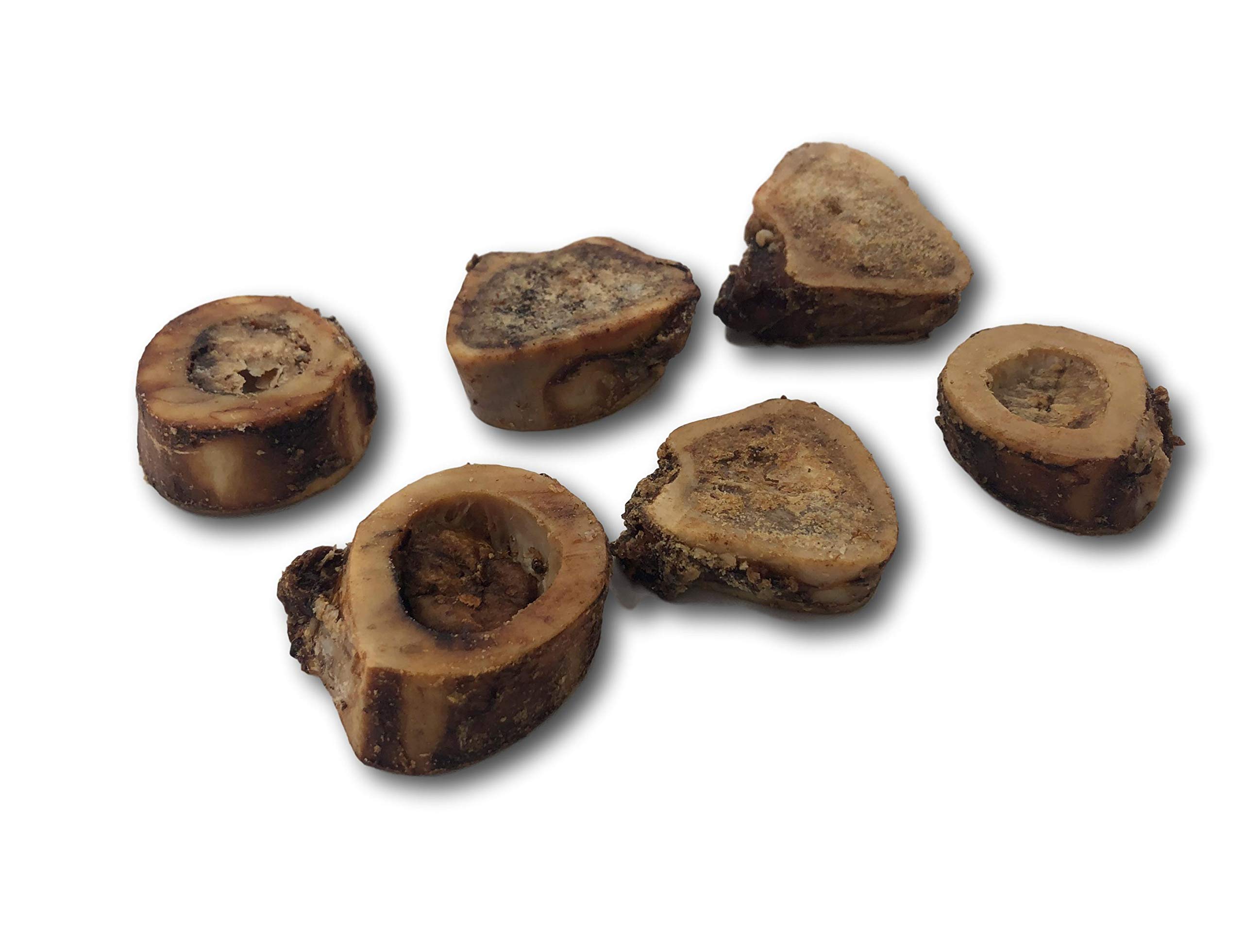 Top Dog Chews - Dog Bones with Bone Marrow, Made in The USA, (6 Slices), Beef Femur, Long Lasting Dog Chews, All-Natural - Great for Small and Medium Dogs