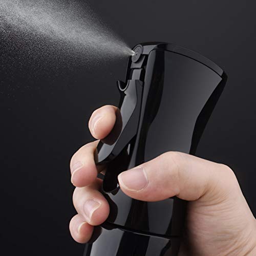 Hair Spray Bottle, Continuous Spray Water Bottle Refillable Continuous Pressurized Mist Sprayers Empty Misting Bottle for Taming Hair in Morning, Showering Pets, Plants, Cleaning - 5.4oz/160ml