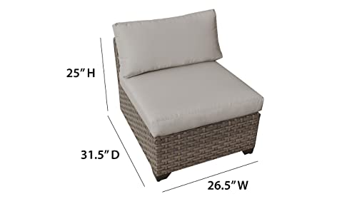 TK Classics MONTEREY-08a-WHITE Monterey Seating Outdoor Furniture, Sail White