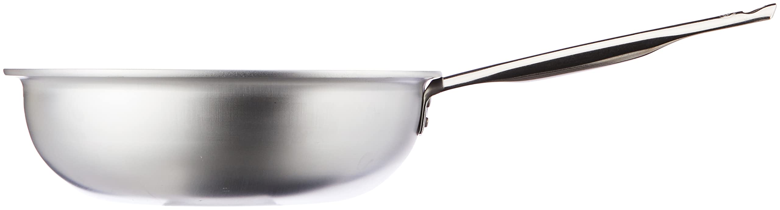 Pentole Agnelli Professional Aluminum Line Mantecare Frying Pan 5 mm Radiant, 28 cm, Silver