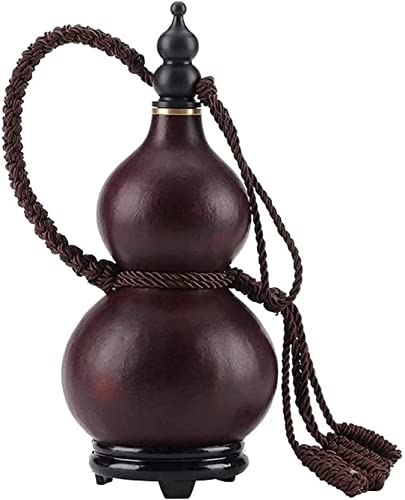 Water Bottle Flask,Pure Natural Gourd,Outdoor Portable Water Bottle,Water and Wine,Cork Water Bottle,Water Bottle for Men and Women,Crafts Pendant,Beeswax LeakProof 900ML