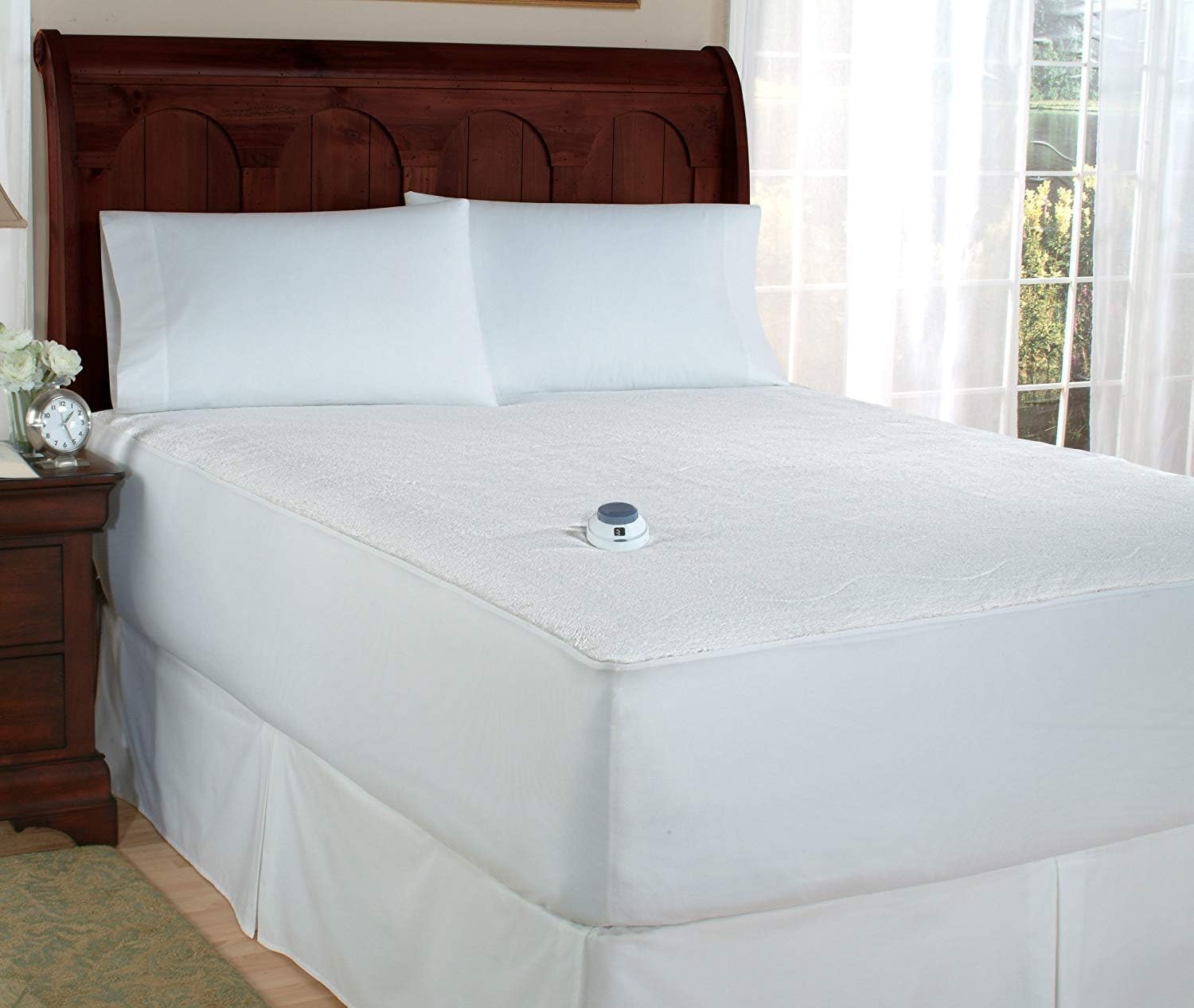 Perfect Fit SoftHeat - Full Heated Mattress Pad, Soft Microplush Heated Beddding with Safe & Warm Low-Voltage Technology (Full)
