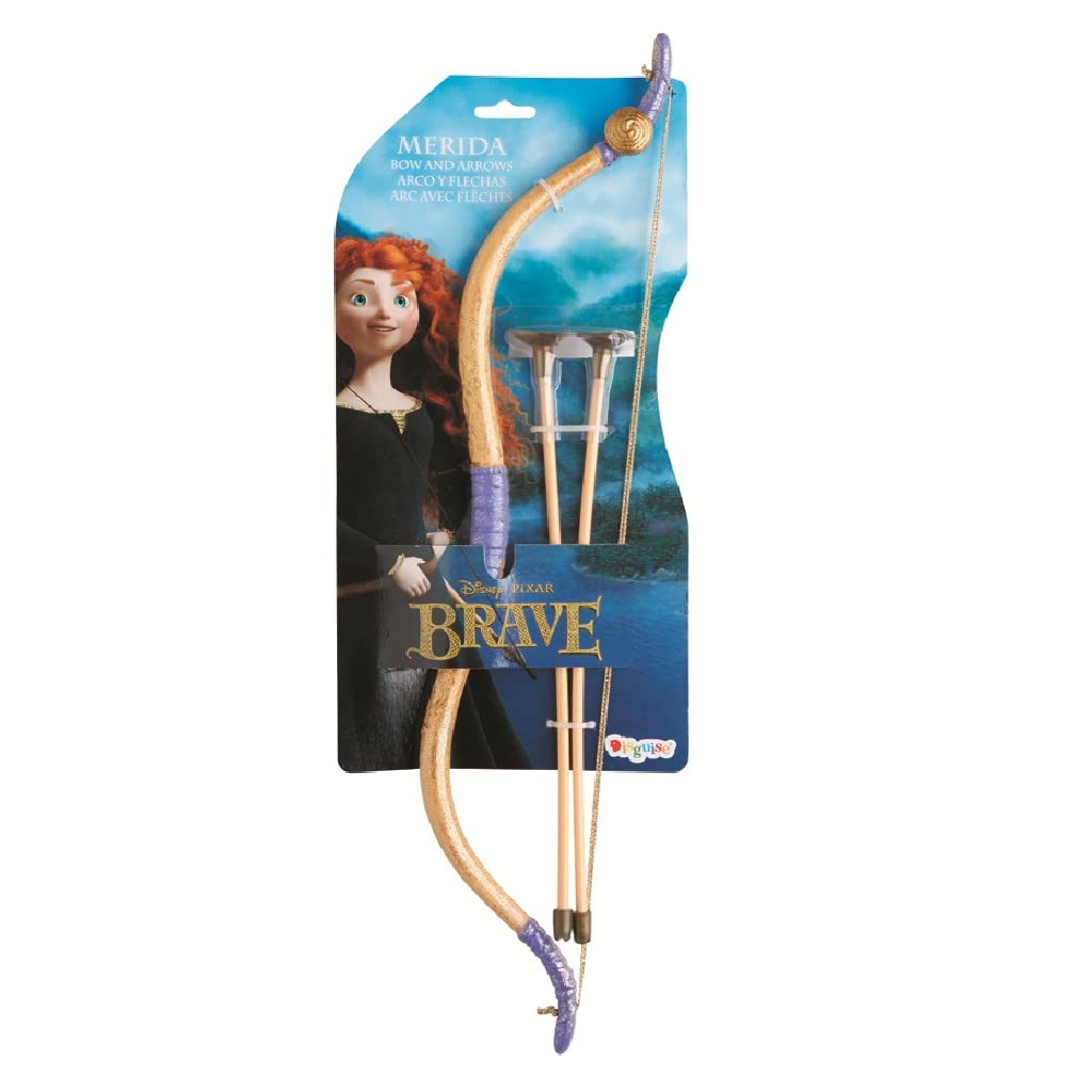 Disney Princess Merida Brave Girls' Bow & Arrow, Tan/Purple
