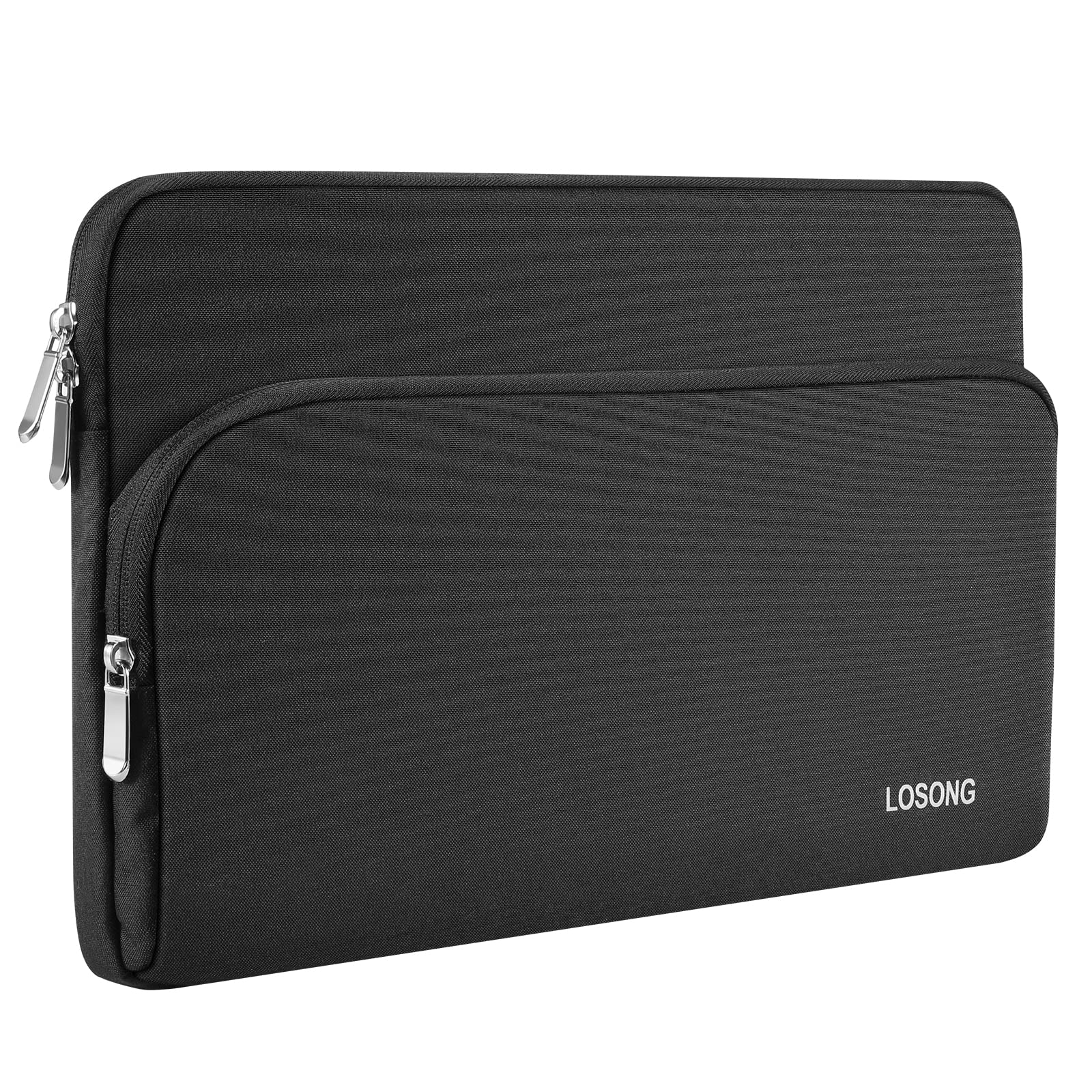 Losong Portable Monitor Case 15.6 Inch, Protective Carrying Sleeve Storage Bag, Portable Display Bag with Accessory Pocket for 15.6 Inch Portable Monitor, Size-15.3"x9.9" Black