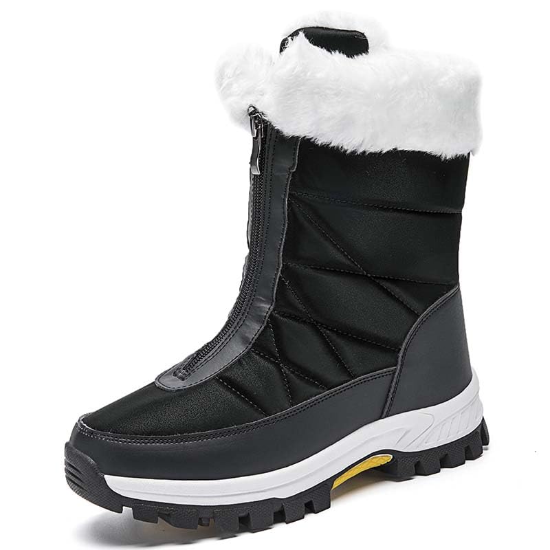 GEXECEUSS Women's Warm Insulated Snow Boots Non-slip Winter Outdoor Fur Lined Hiking Camping Backpacking Shoes Lace-Up Snowmobile Boots