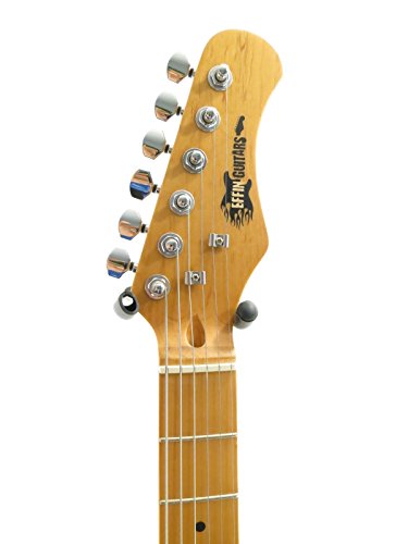 Effin Guitars OldStart/FR Fiesta Red Deluxe Electric Guitar w/Effin Tuner + More