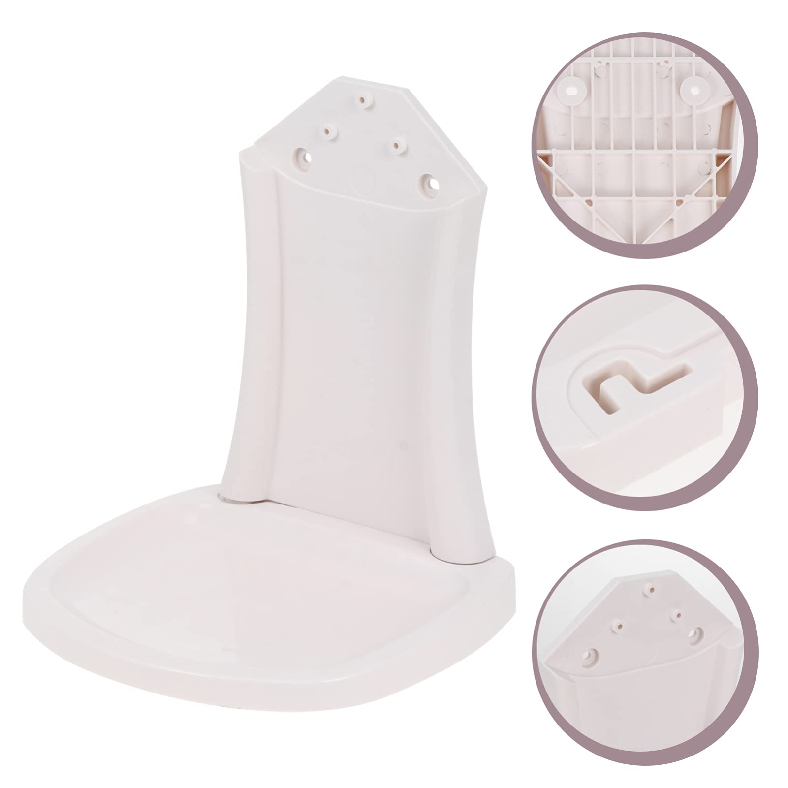 Hemoton 1pc Water Tray Foam Dispenser Wall Mounted soap Dispenser drip Tray Wall Mount soap Dispenser Bracket soap drip Automatic soap Dispenser Desktop Tray dripper White Filling Plastic