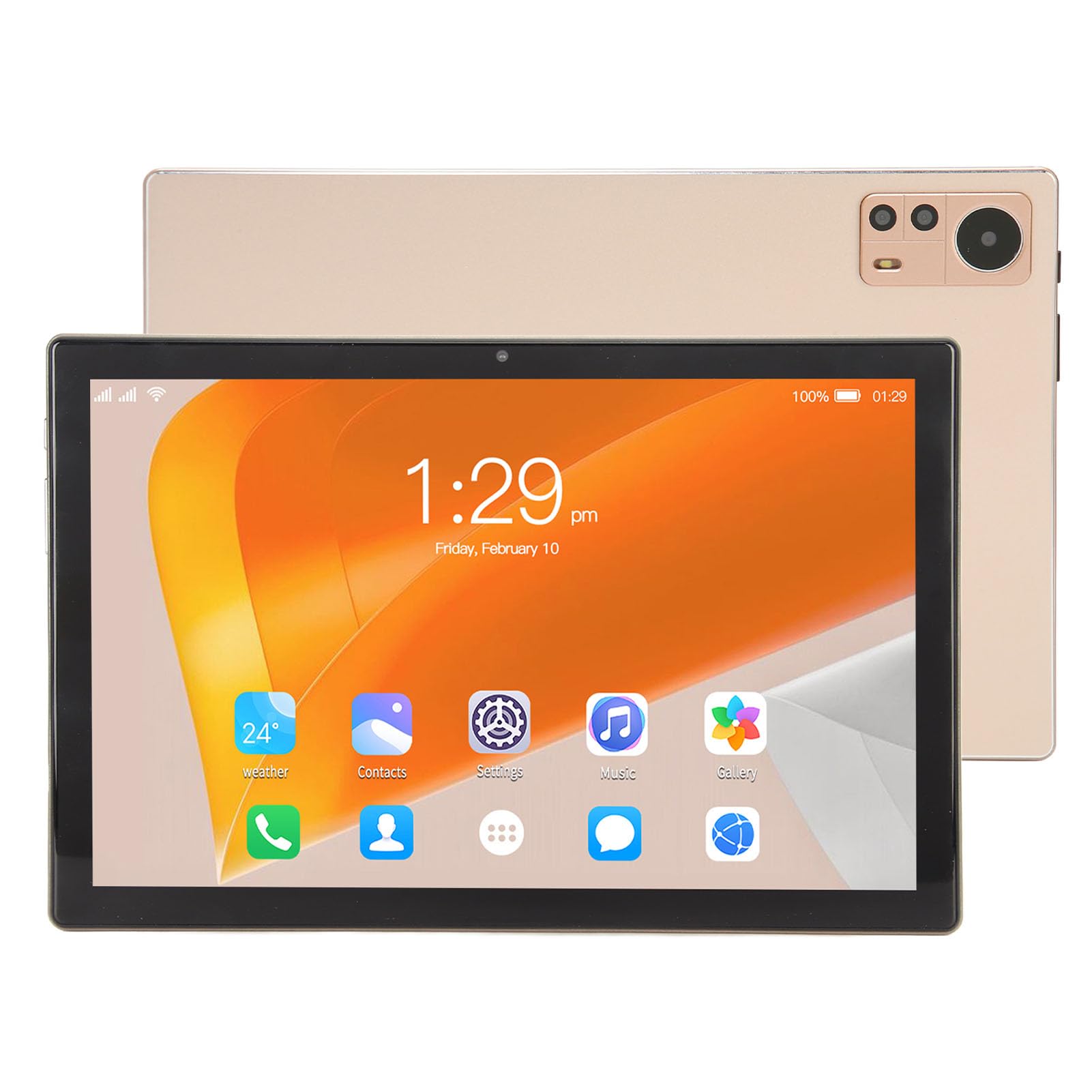 Gugxiom 10.1 Inch Android 12 Tablet, IPS HD Touchscreen Tablet, 5G WiFi Tablet, Octa Core Processor, 8GB RAM 256GB Rim, Dual Speakers, 7000mah Battery (US Plug)