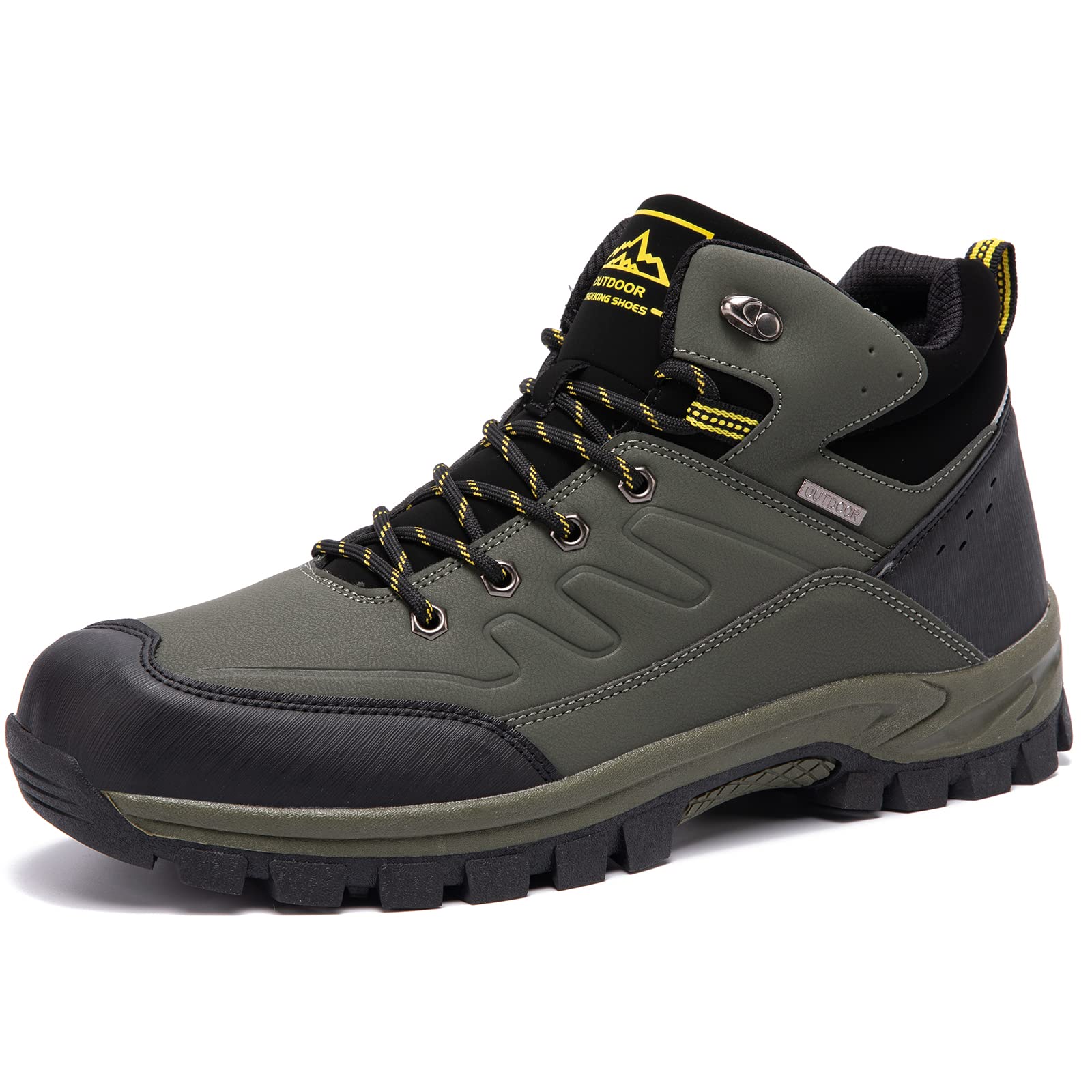 HIKLDK Waterproof Hiking Shoes for Men Casual Outdoor Non-Slip Boots