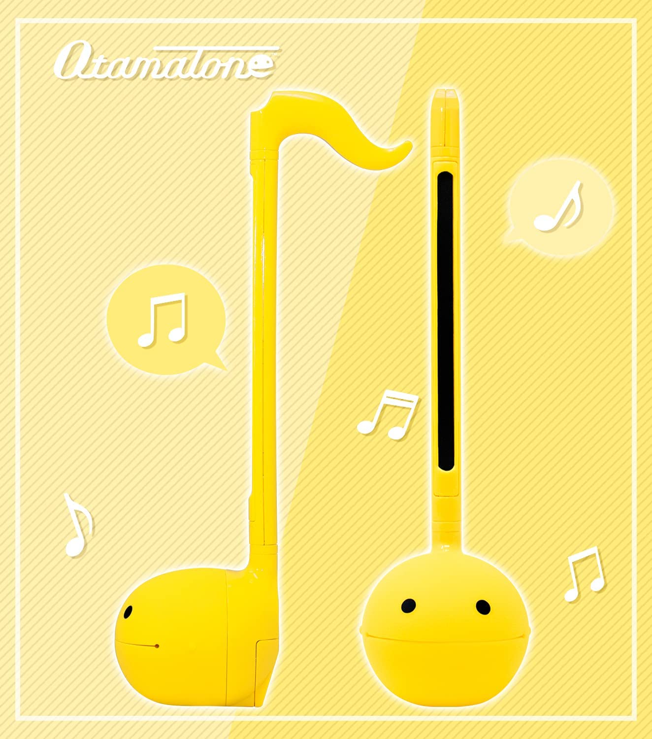 Hamee Otamatone [Color Series] Japanese Electronic Musical Instrument Portable Synthesizer from Japan by Cube/Maywa Denki [English Version] [Regular Size], Yellow
