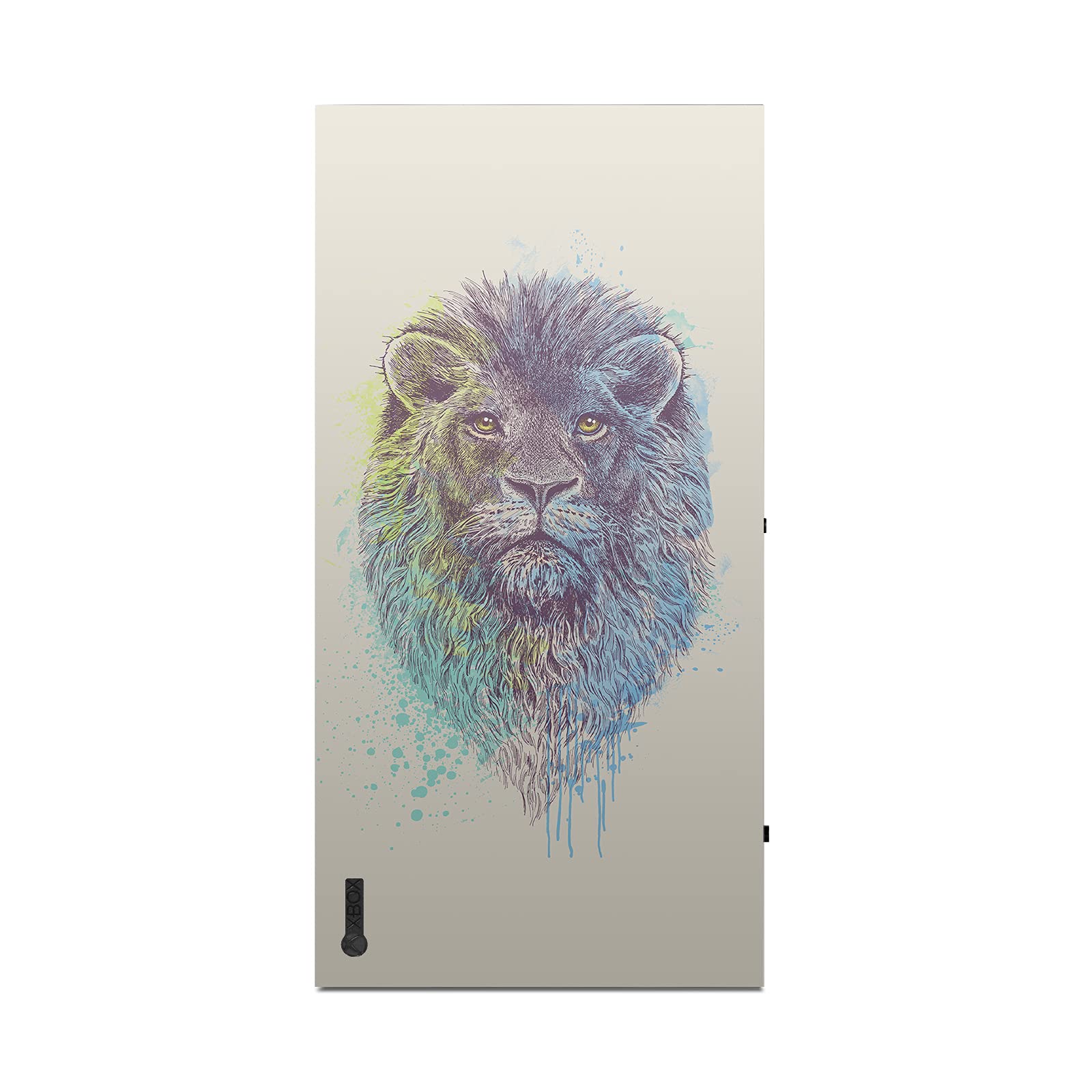 Head Case Designs Officially Licensed Rachel Caldwell Lion Art Mix Matte Vinyl Sticker Gaming Skin Case Cover Compatible with Xbox Series X Console and Controller Bundle