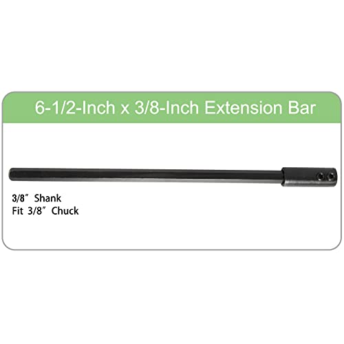 HLOFIZI Hole Saw Extension 3/8 Inch - 6-1/2 Inch Length