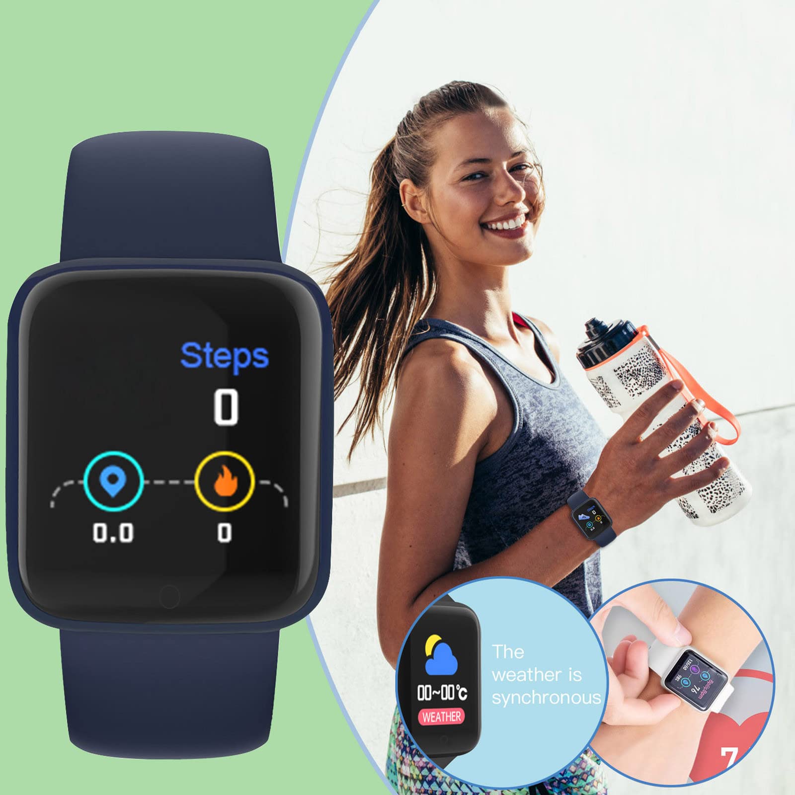Lt716 Macaron Color Bt4.0 Smart Watch Sleep Fitness Waterproof Watch 1.44 Inch Tft LCD Screen BG4