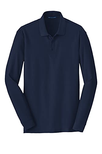 Port Authority Port Authority Long Sleeve Core Classic Polo L River Blue Nvy