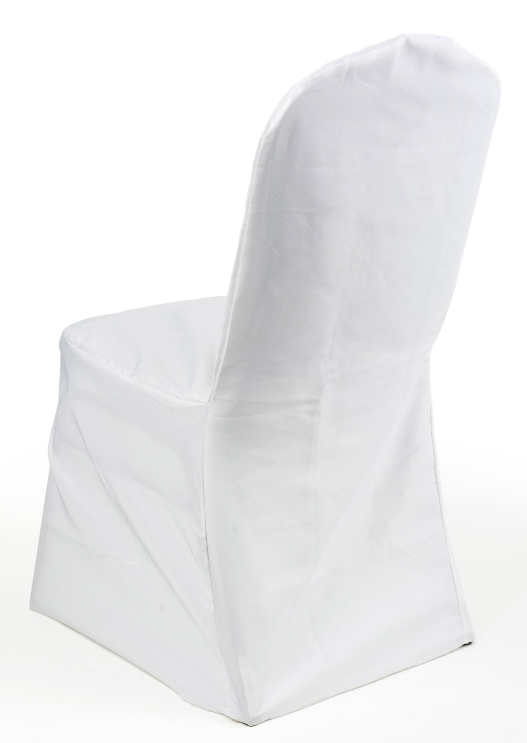 Displays2go White Cover for Tall Banquet Chair, 38-Inch