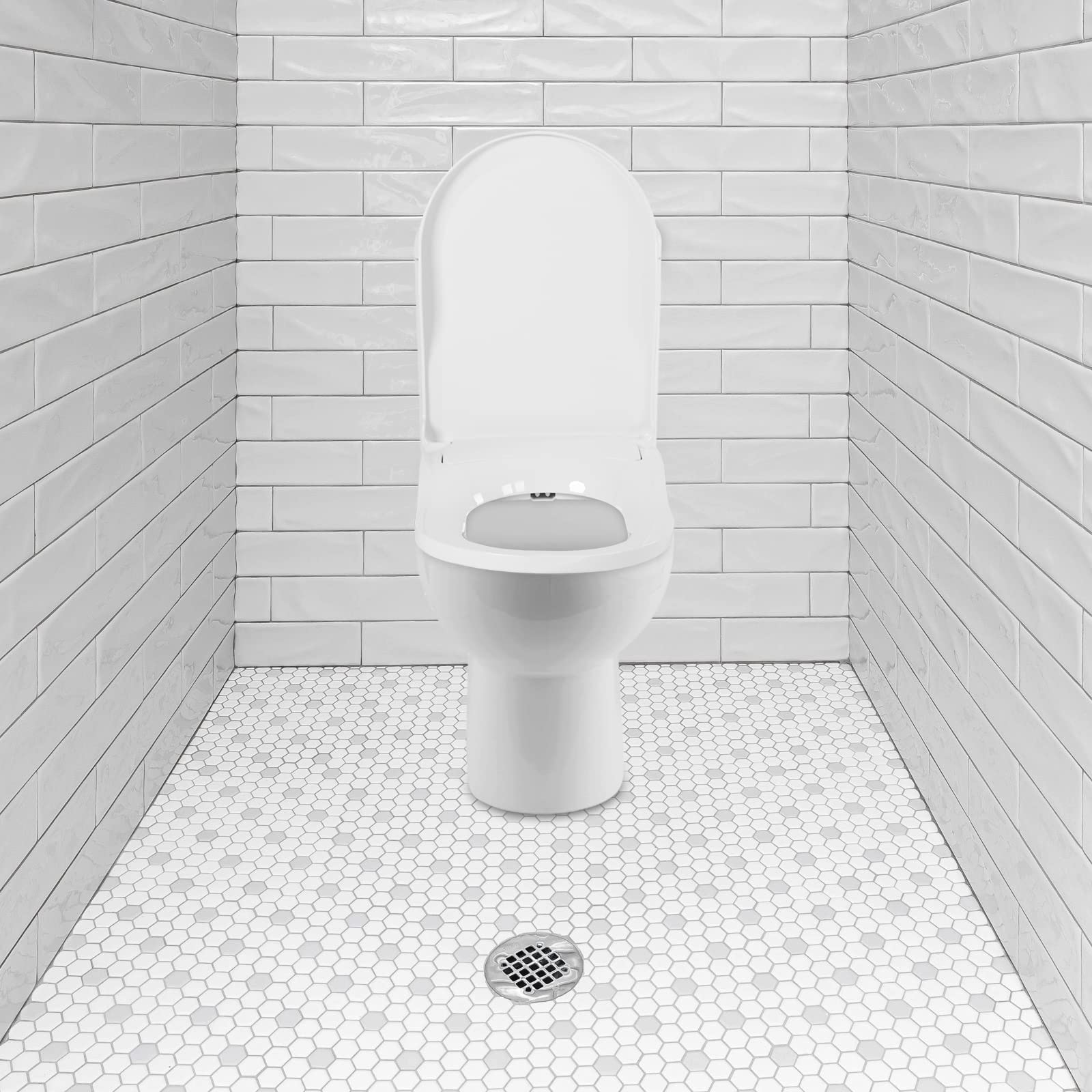 RIAHNEAH Non-Electric Bidet Toilet Seat, Fits Elongated Toilets, White, Dual Nozzle System - Bidet with Easy Installation