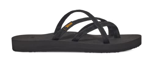 Teva Women's Olowahu Flip-Flop - 9 B(M) US - Mix Black on Black