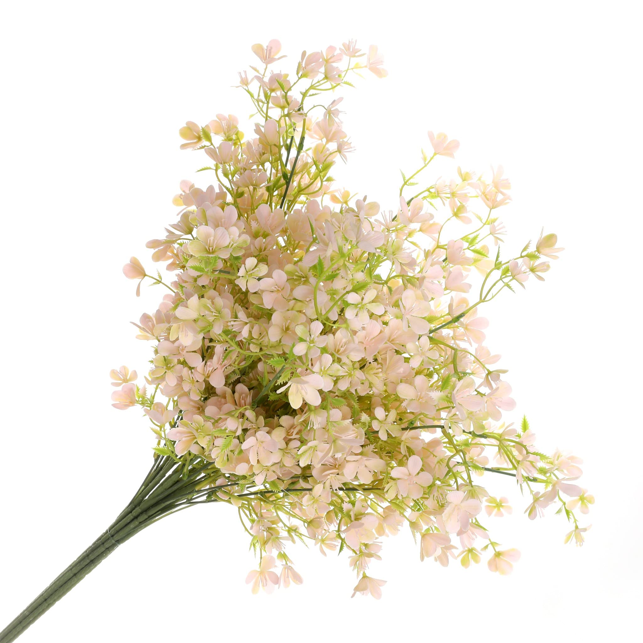 Grand Verde 29” Blush-Pink Plastic Flowers Artificial Bouquet Faux Greenery Long Stems for Tall Vase, DIY Crafts Home Decoration, Bulk 5pcs