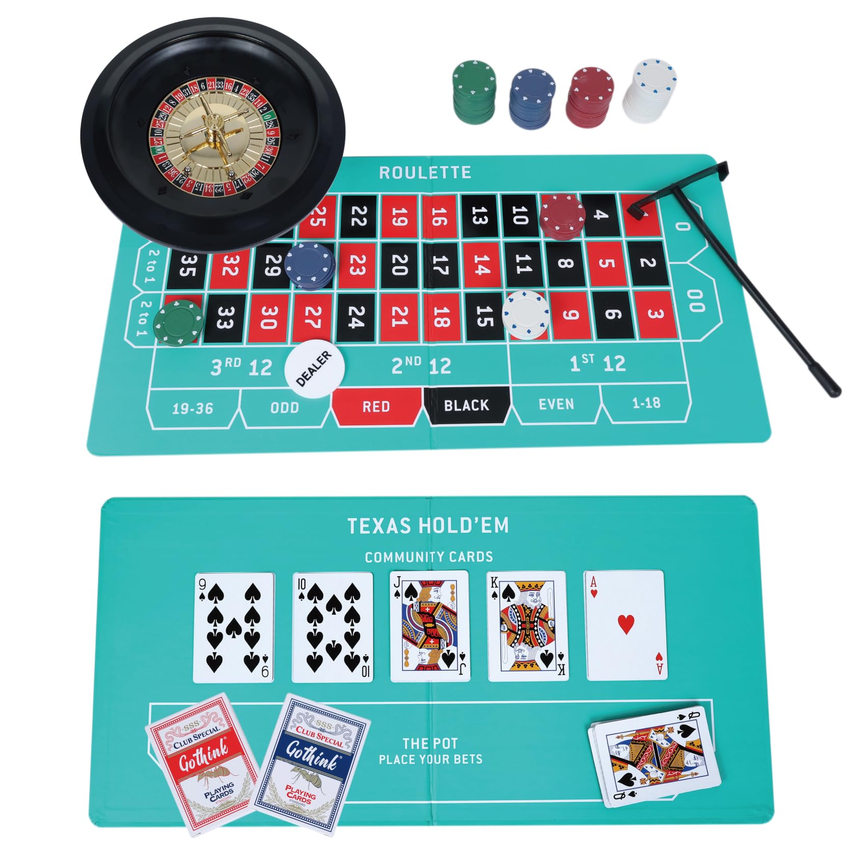 GOTHINK Wooden Tyrolean Roulette Board Game, Exercise Skills in Math, Simple and Fun Educational Game for Kids and Adults