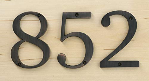 Distinctions 843248 4" Flush Mount House Number 8, No Size, Bronze