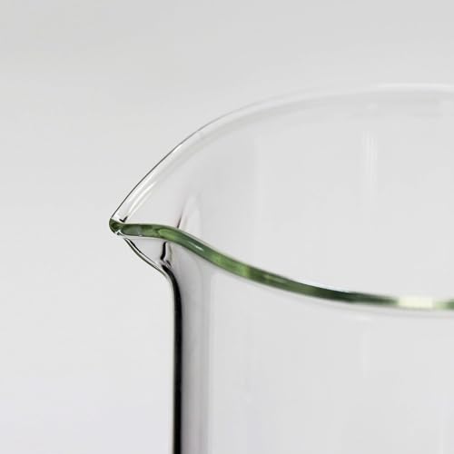 ULAB Scientific Glass Beakers, Vol. 1000ml, 3.3 Borosilicate Griffin Low Form with Printed Graduation, Pack of 2, UBG1017