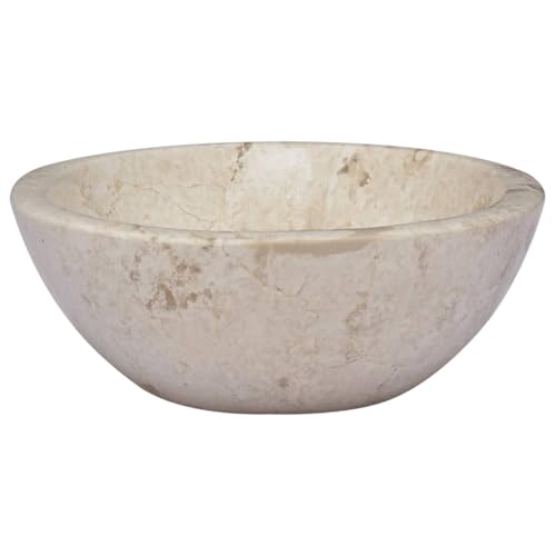 Sink Cream 20.9"x15.7"x5.9" Marble,Modern Marble Bathroom Sink: A Durable and Stylish Addition to Your Home Bath Fixtures,Bathroom Sinks