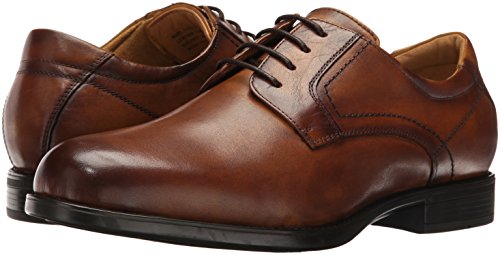 Florsheim Men's Medfield Plain Toe Oxford Dress Shoe, Cognac, 11 Wide