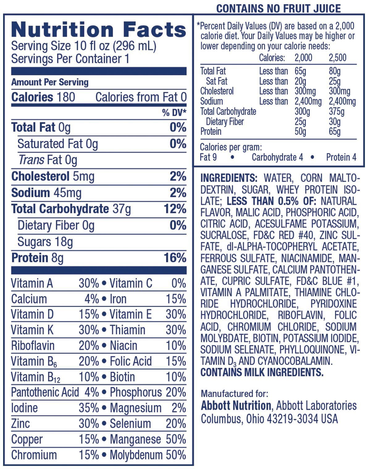 Ensure Clear Blueberry Pomegranate Nutrition Drink, Fat Free, 4 Pack