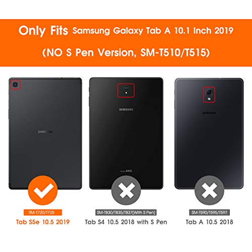 Soke Case for Samsung Galaxy Tab S5e 2019, Premium Shock Proof Stand Folio & Multi-Viewing Angles, Auto Sleep/Wake,Hard PC Back Cover for Galaxy Tab S5e 10.5 inch Tablet [SM-T720/T725/T727],Black