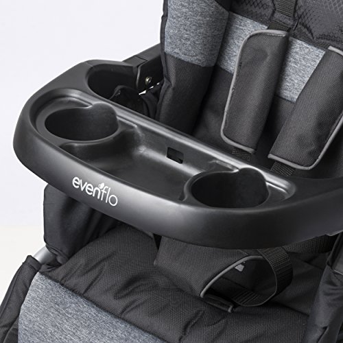 Evenflo Advanced SensorSafe Epic Travel System with LiteMax Infant Car Seat, Jet