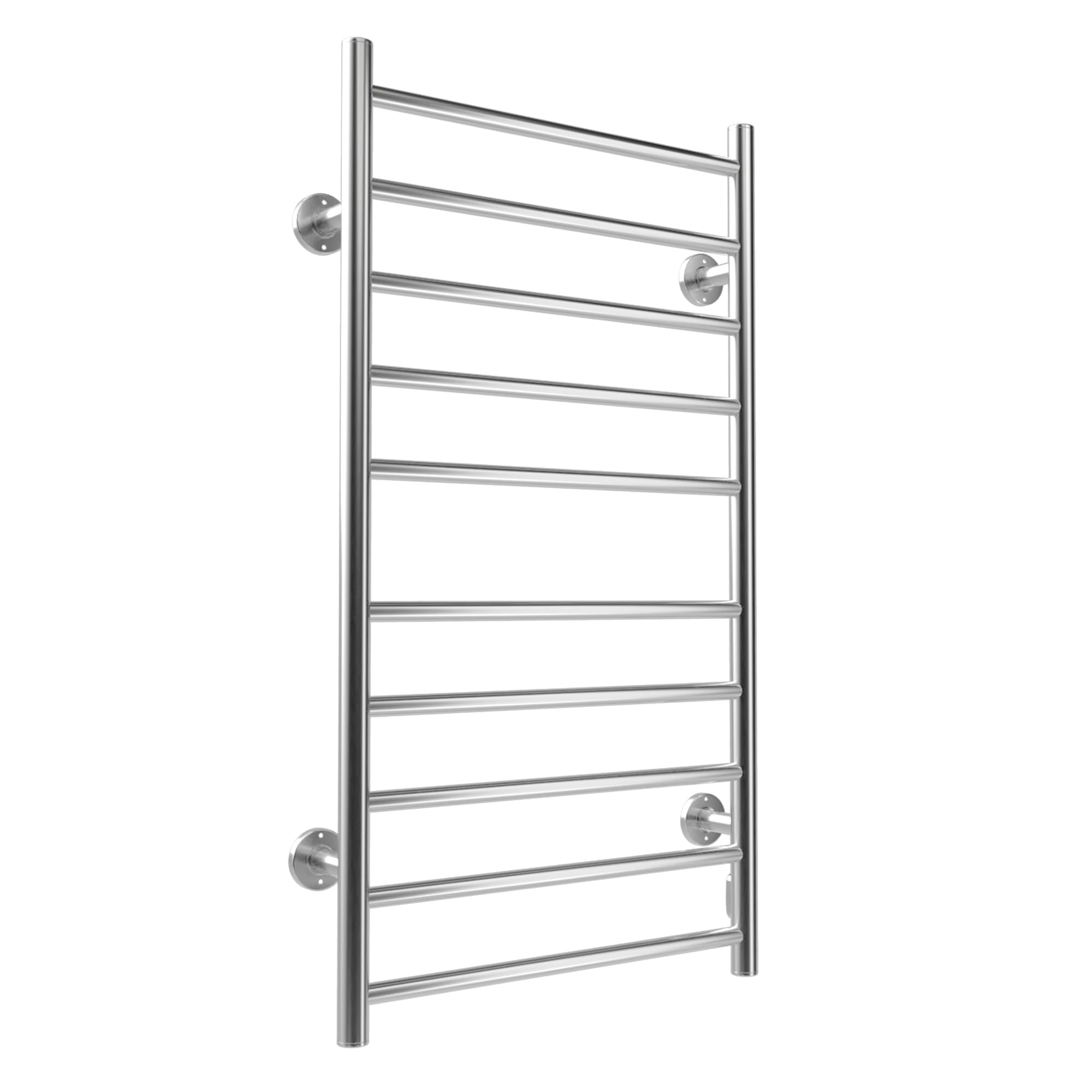 Towel Warmer Rack, 10 Bars Wall Mounting Towel Warmers for Bathroom, Aluminum Heated Towel Rack Towel Heater Plug-in Heated Towel Rack Silver 20.90in