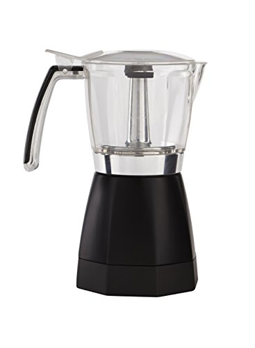 Imusa Black Espresso Maker, 3-6-Cup