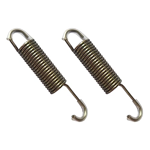 GZsenwo (2 Pieces) 3-5/8" Stainless Steel Replacement Recliner Sofa Mechanism Tension Spring - Long Neck Hook