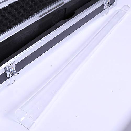 ENERGYSOUND Quartz Clear Crystal Didgeridoo 90 cm Length with Free Alumina Alloy Box