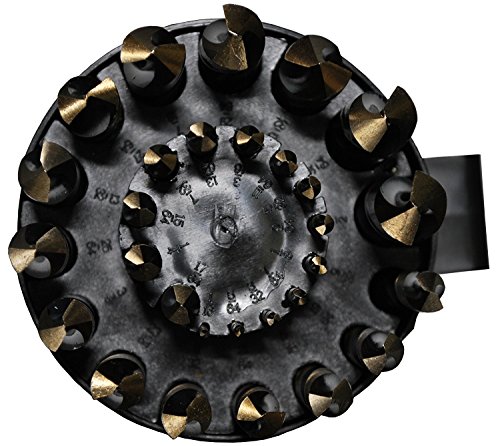 KFD29J-PC KFD 29-Piece High-Speed Steel Jobber Length Drill Bit Set in Plastic Case, Black/Gold Oxide Finish, Round Shank, Spiral Flute, 135 Degrees Split Point, 1/16 to 1/2 Size