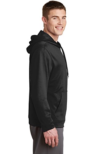 Sport-Tek Sport-Wick Fleece Hooded Pullover M Black
